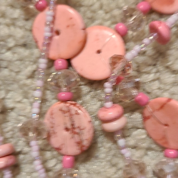 Charming Charlie | Jewelry | Nwt Charming Charlie Pink Necklace Earring ...